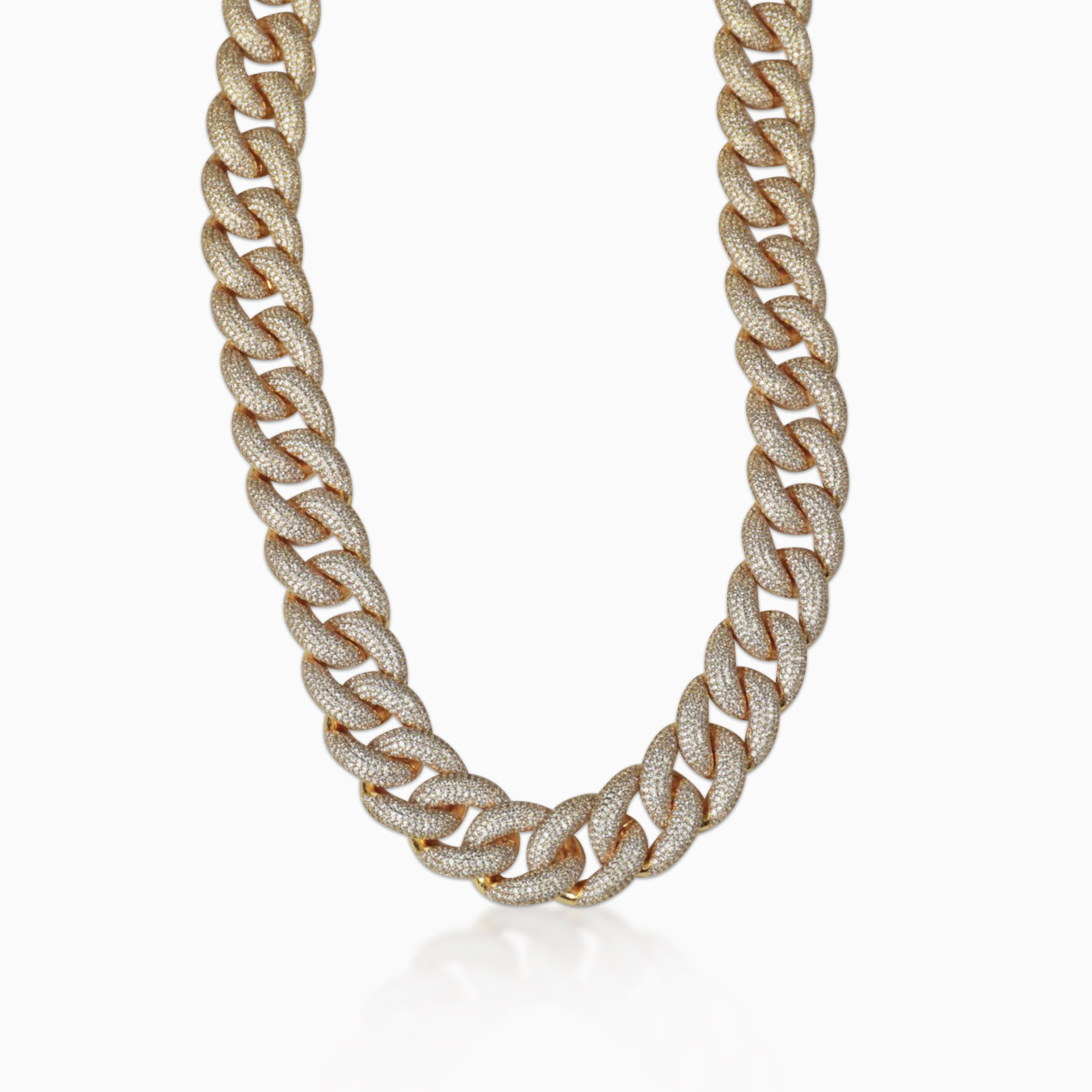 Cadena Cubana Rich Boss 20 Mm Oro 18K